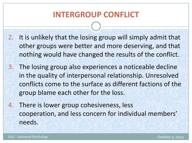 Intergroup Conflict, The Structure of Organizations, Designing ...