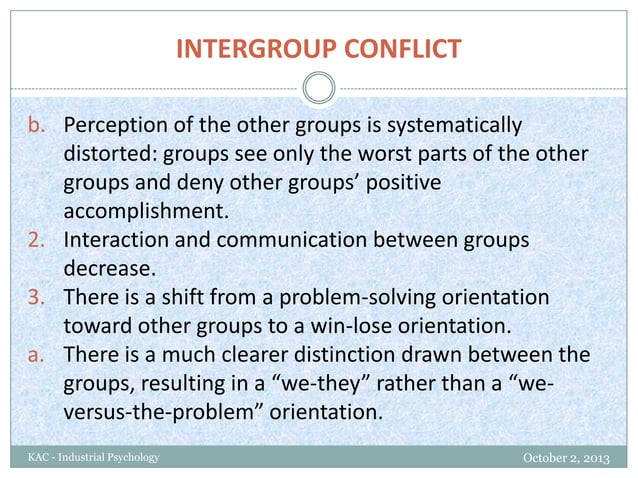 Intergroup Conflict, The Structure of Organizations, Designing ...