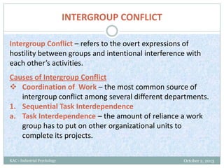 Intergroup Conflict Resolution