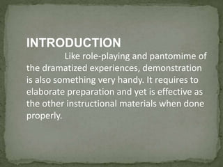 demonstration in teaching | PPTX