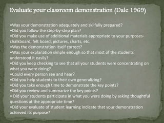 demonstration in teaching | PPTX