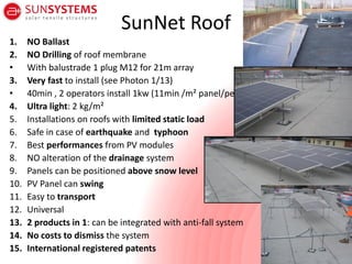 A+SunSystems presents the Solar Tensile Structures | PDF | Civil ...