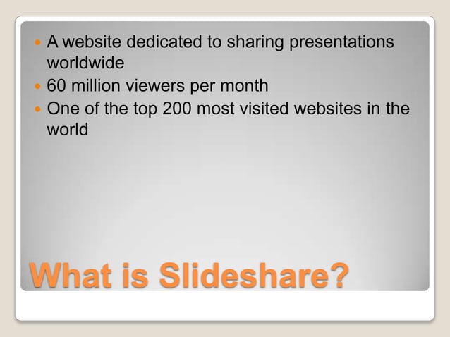 Slideshare Presentation | PPTX | Internet | Computing