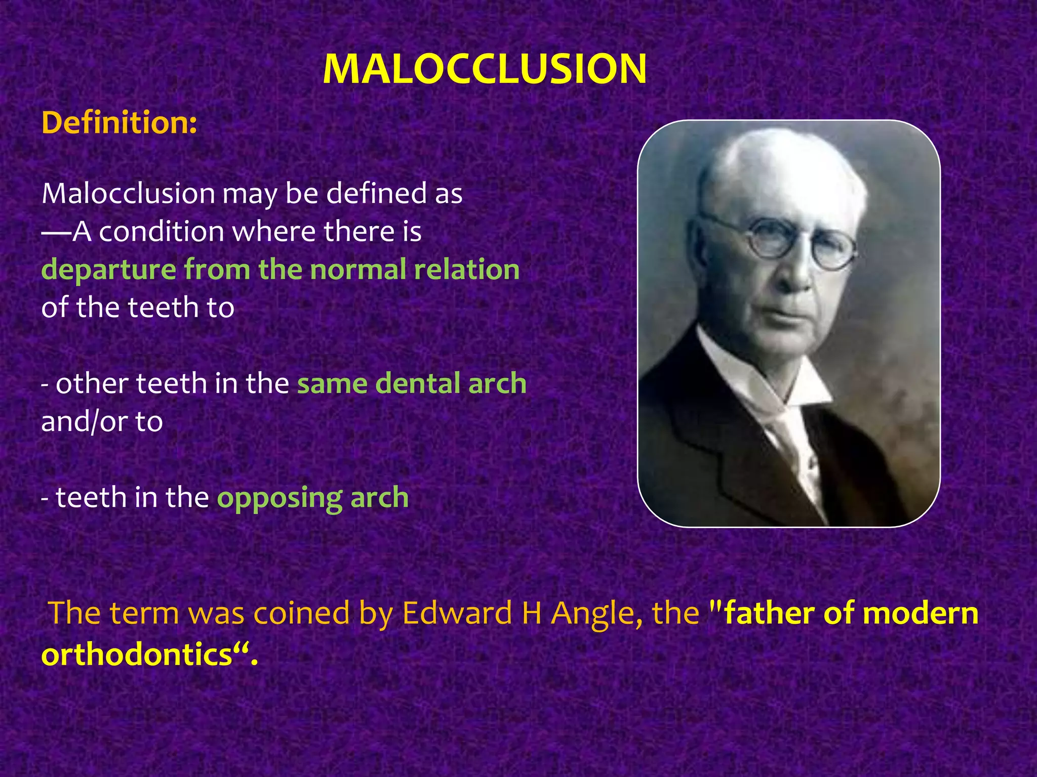 Classification of Malocclusion | PPTX