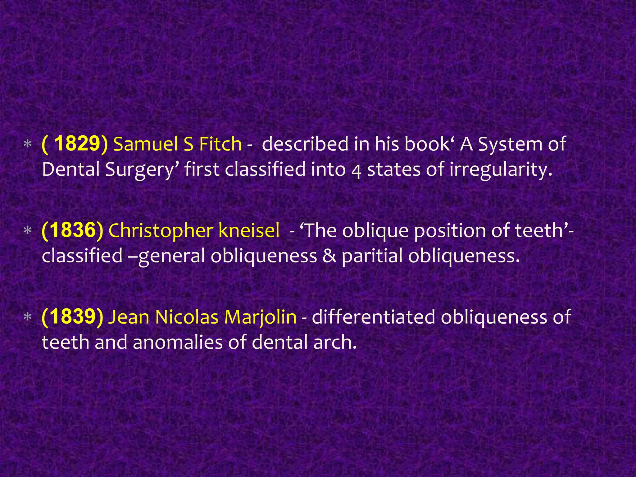Classification of Malocclusion | PPTX