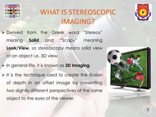 Stereoscopic Imaging | PPTX