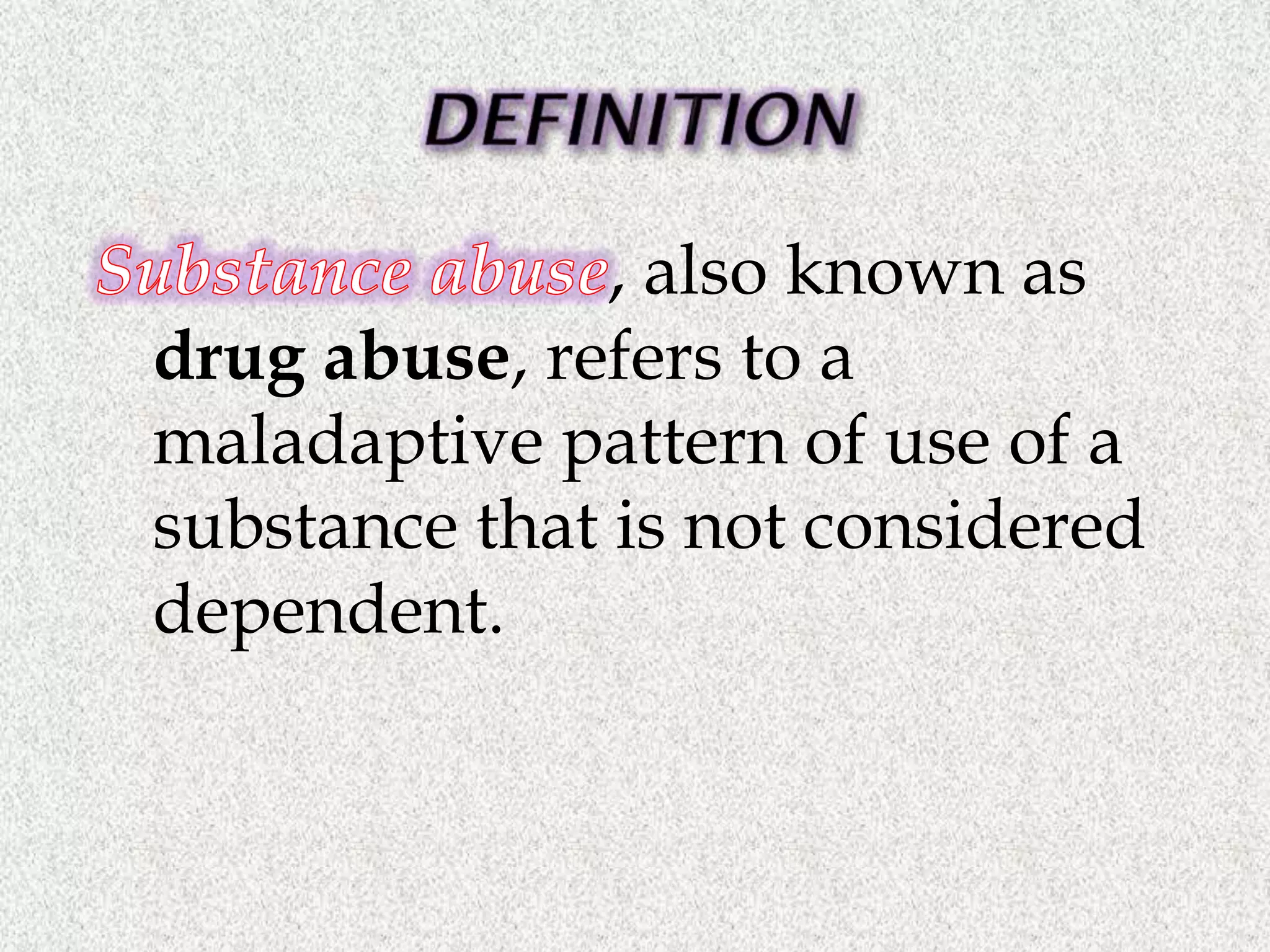 Substance Abuse: Grade 7 | PPTX