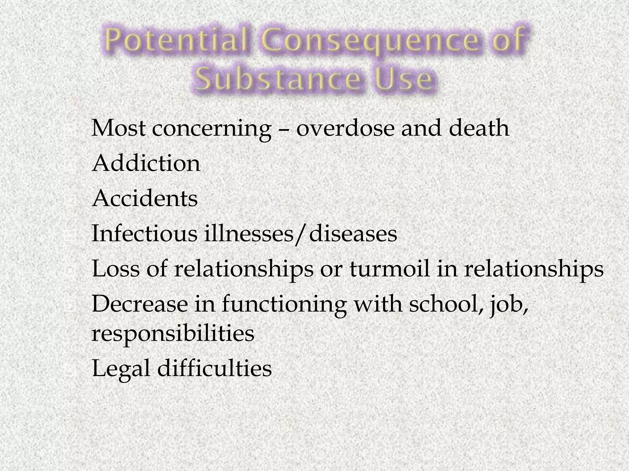 Substance Abuse: Grade 7 | PPTX