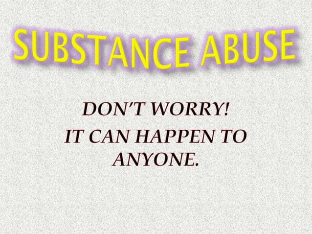Substance Abuse: Grade 7 | PPTX