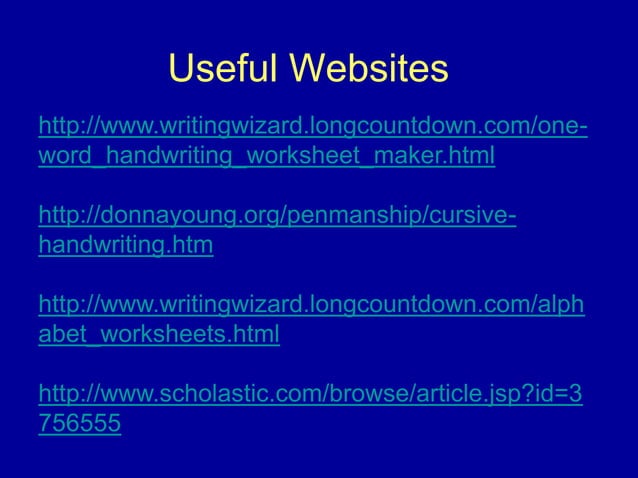 Cursive Handwriting Introduction Ppt Desktop Publishing Computer Software And Applications