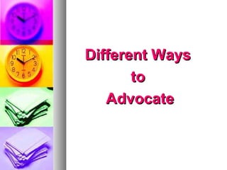 Advocacy: Anti-bullying | PPT