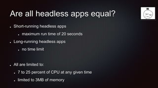 Headless Apps on BlackBerry 10.2.1 | PPT