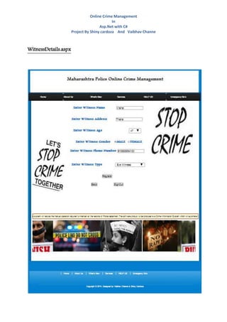 Online Crime Management system | DOCX