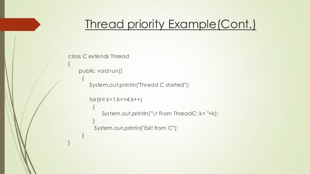Multi-threaded Programming in JAVA Multi-threaded Programming in JAVA
