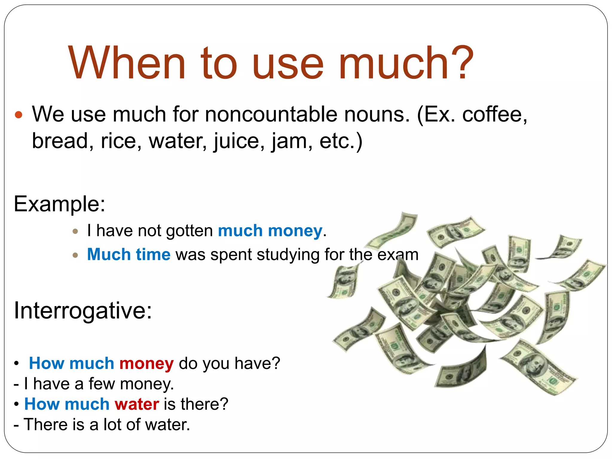 Much and Many | PPTX