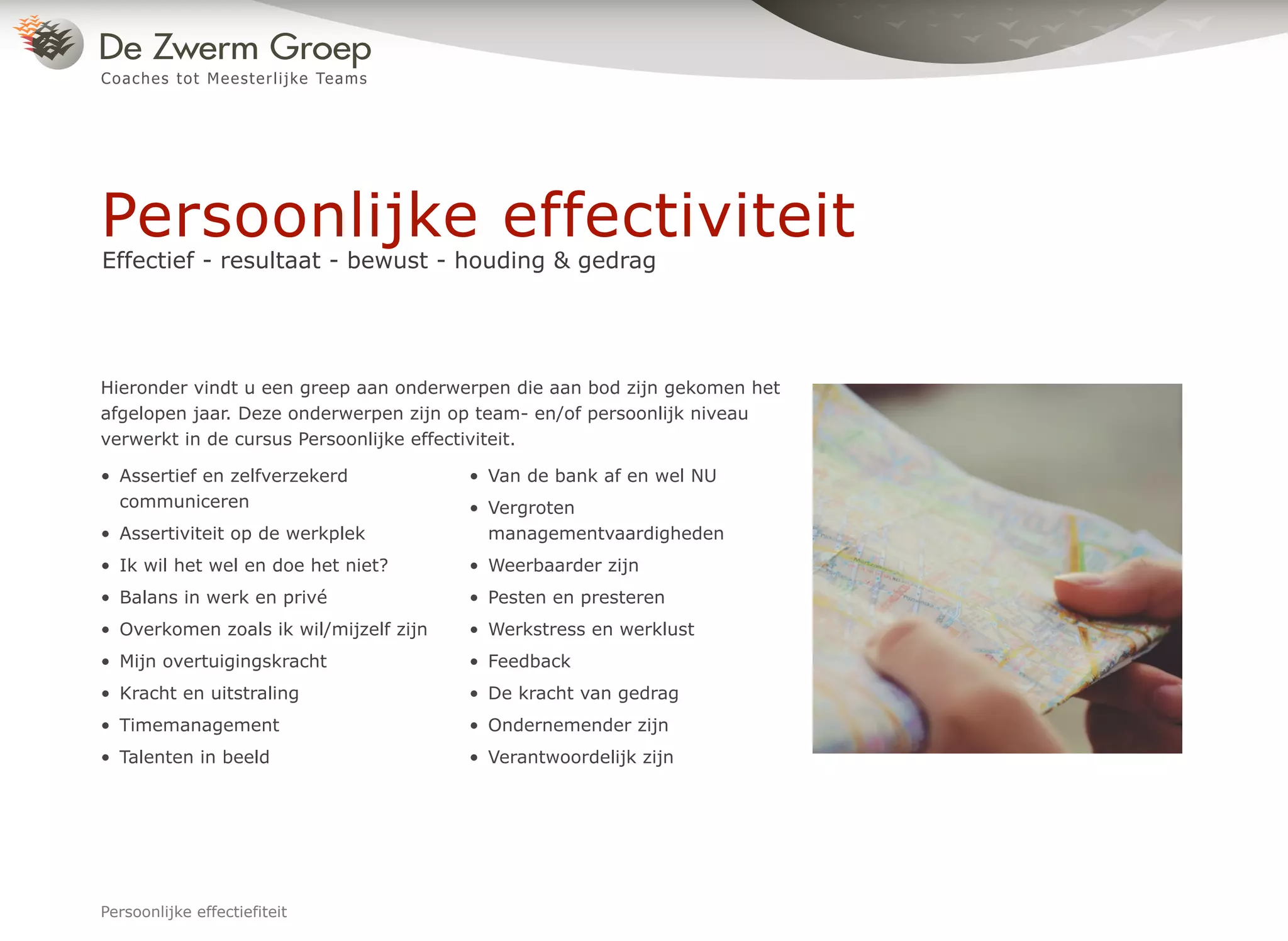 Persoonlijke effectiviteit met een focus op houding en gedrag | PPT