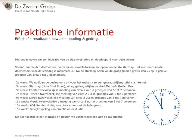 Persoonlijke effectiviteit met een focus op houding en gedrag | PPT