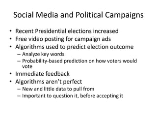 Social Media Metrics and Politics | PPTX | Social Networking | Internet