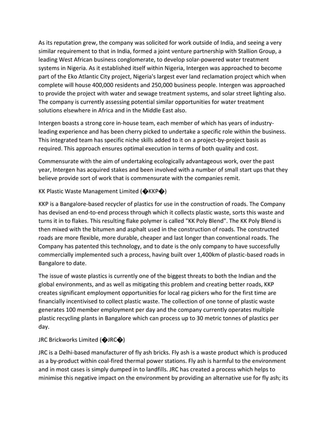 Intergen Energy Limited Wind Energy | PDF