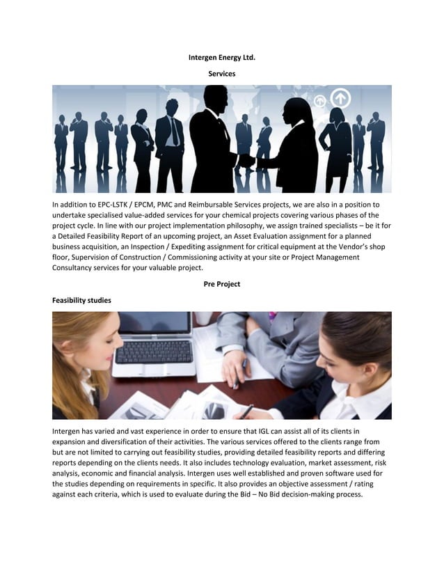 Intergen Energy Limited Construction Management | PDF