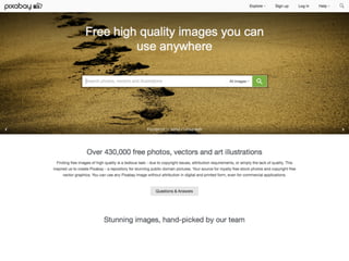4 Public domain website for better visual slides | PPT
