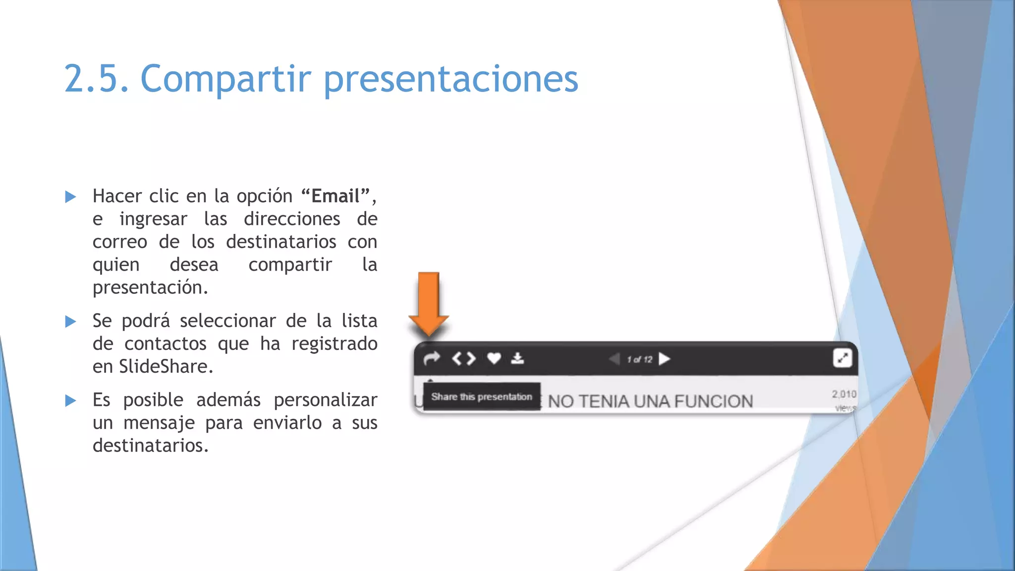 Uso del Slideshare | PPTX