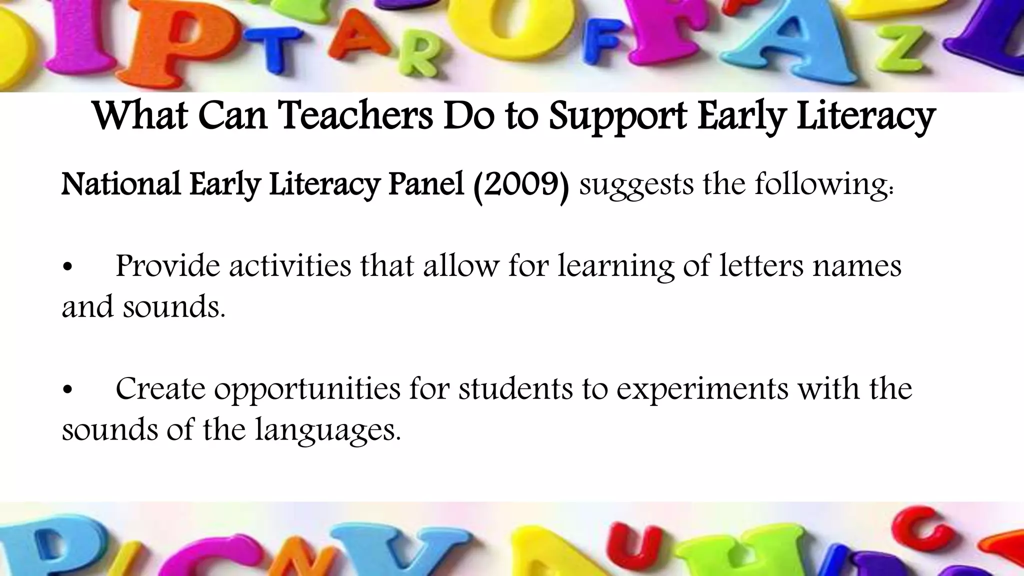 Emergent Literacy | PPTX