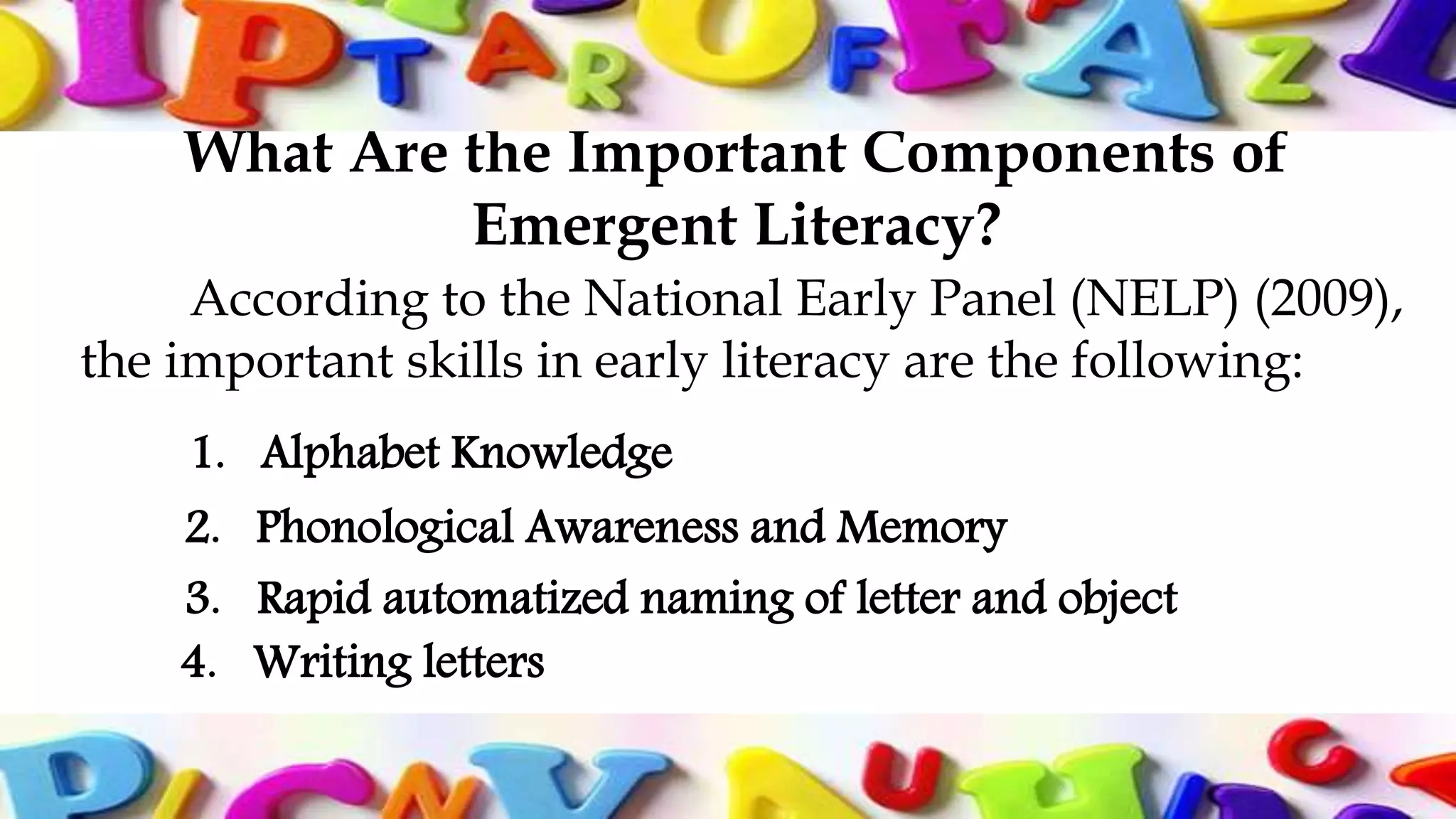 Emergent Literacy | PPTX