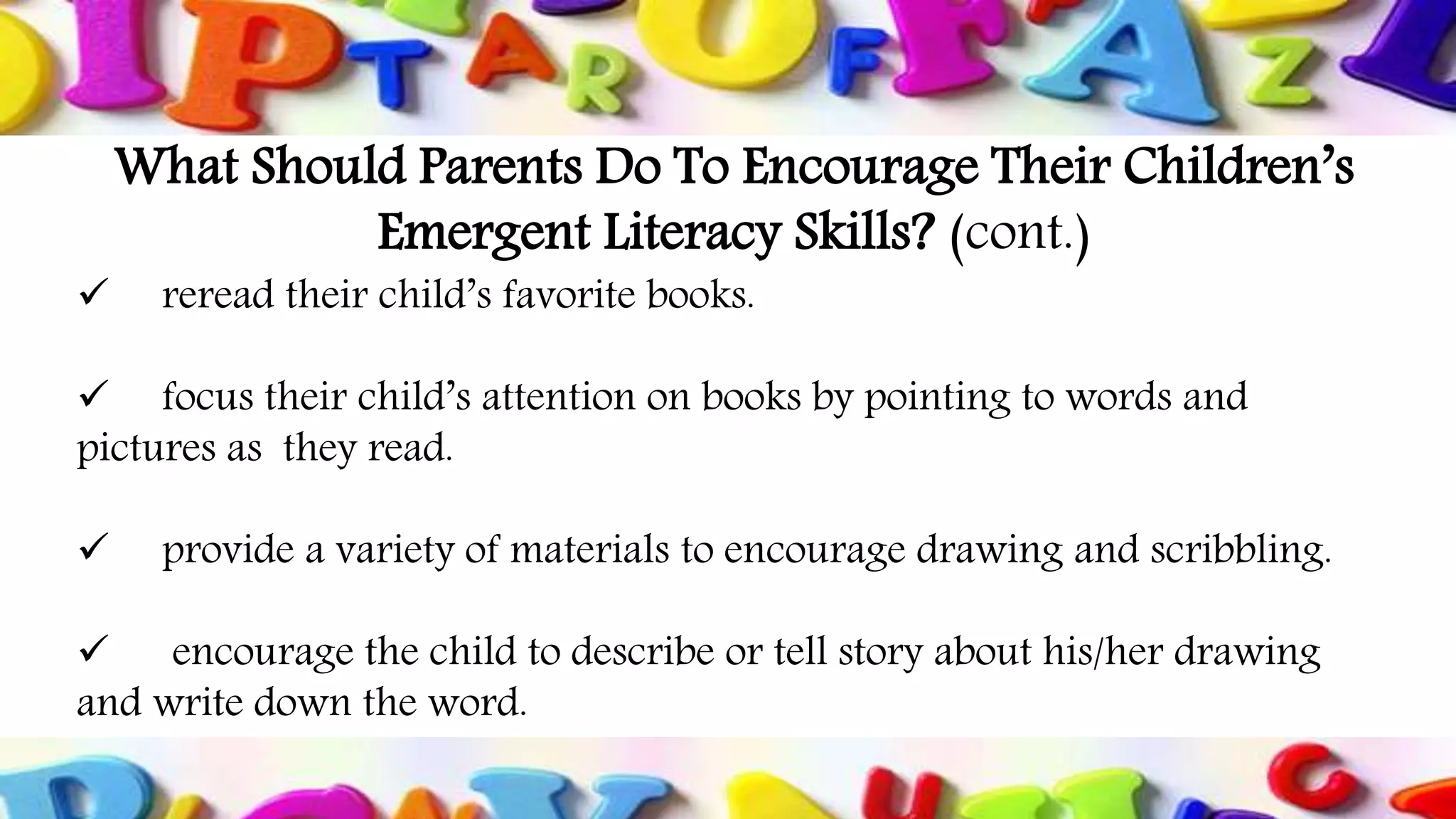 Emergent Literacy | PPTX