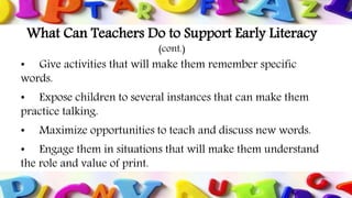 Emergent Literacy | PPTX