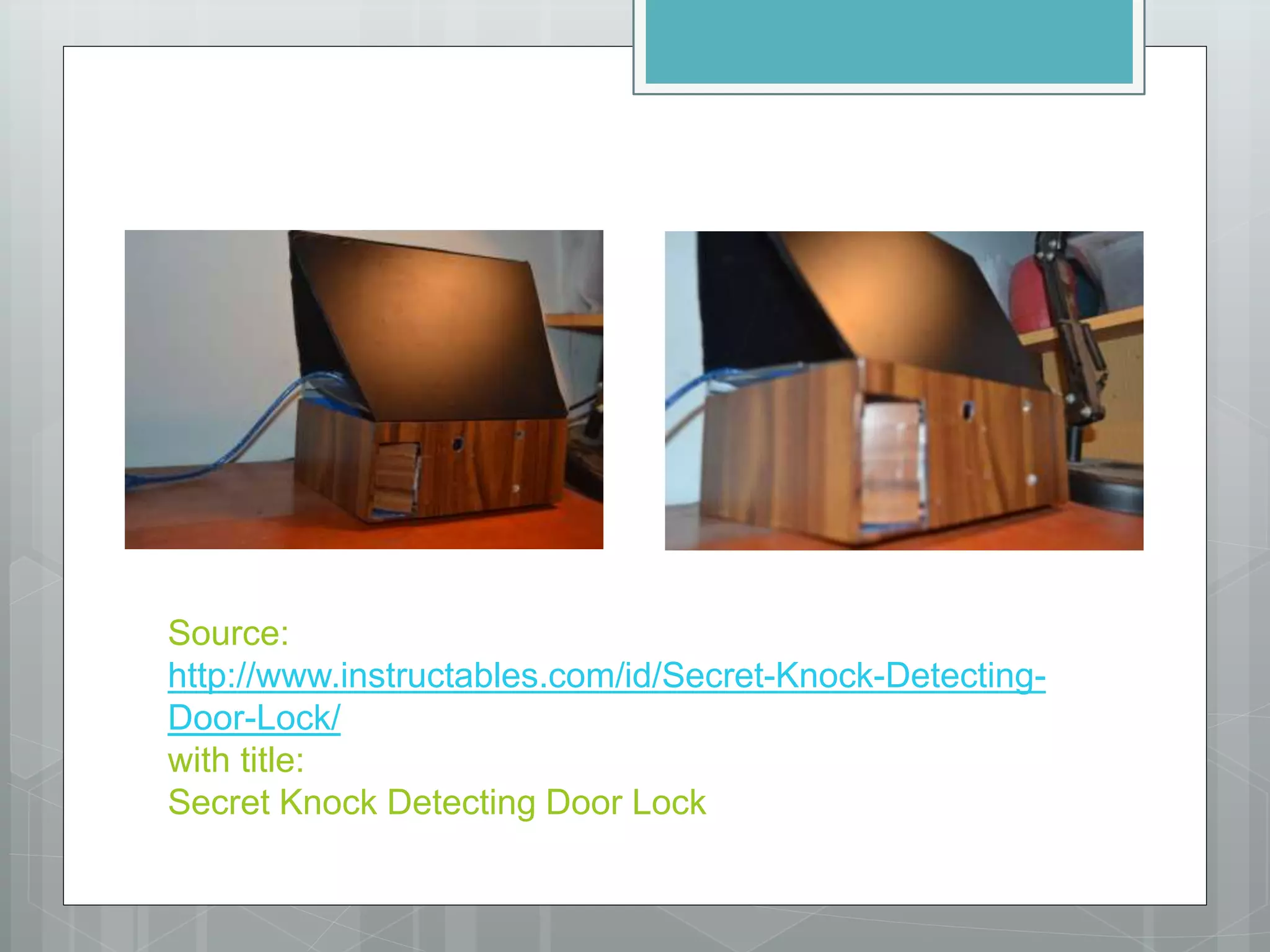 smart door knocker | PPTX