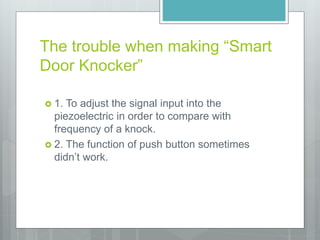 smart door knocker | PPT