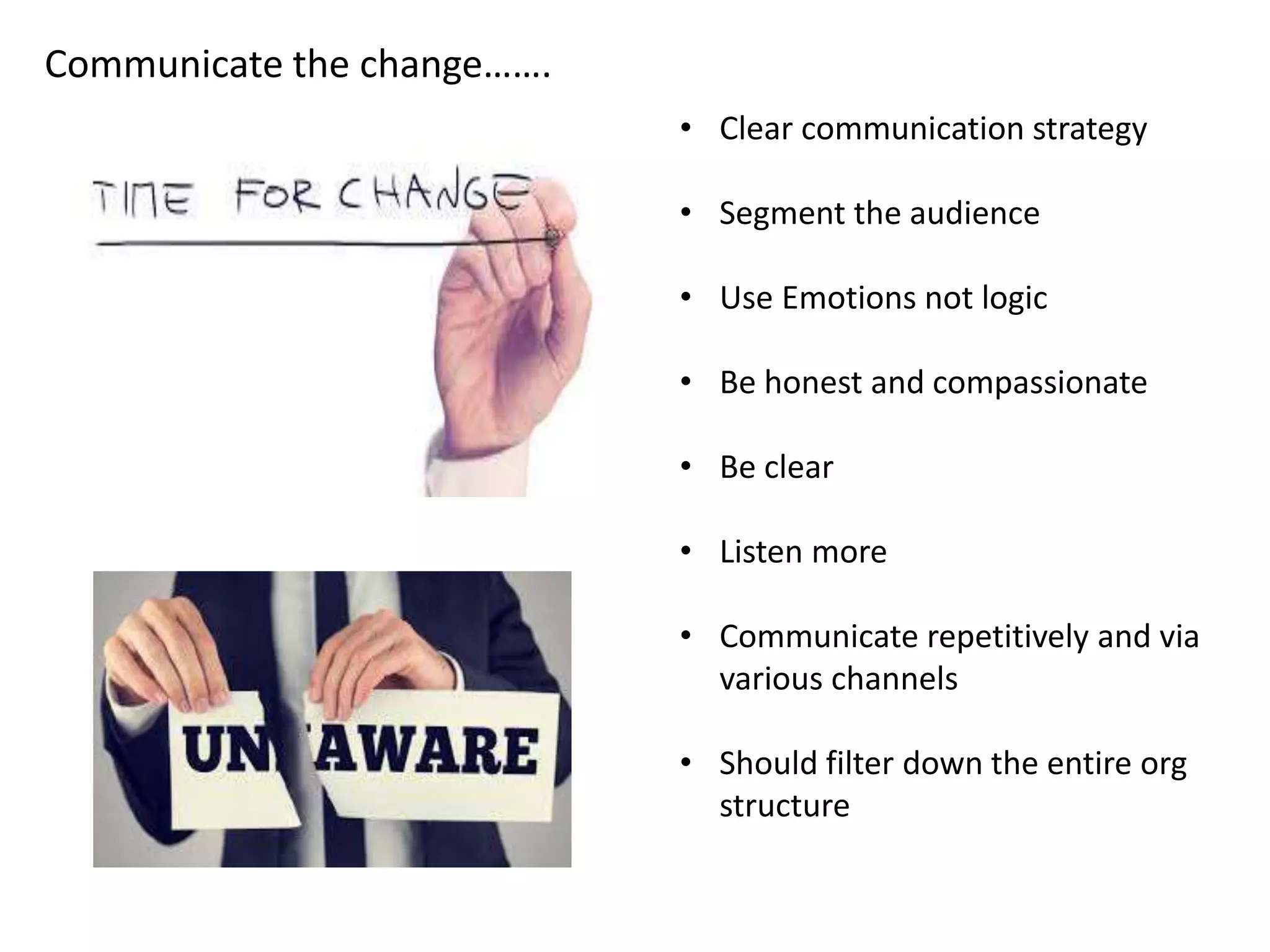 Guidelines for Change Management for an organisation | PPT