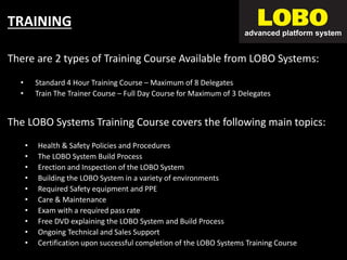 LOBO Advanced Platform System | PDF | Business | Business and Finance