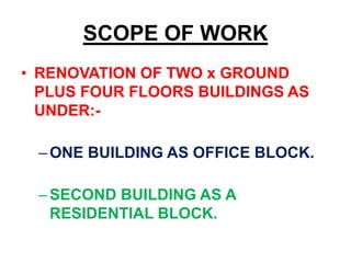 Renovation of Two Ground Plus Four Floors buildings in Illupeju, Lagos ...