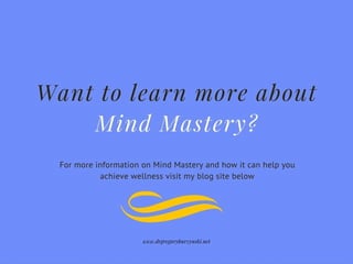 Understanding Mind Mastery for Complete Mental Health | PDF