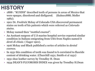 fluoride indices in dentistry | PPTX