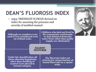 fluoride indices in dentistry | PPTX