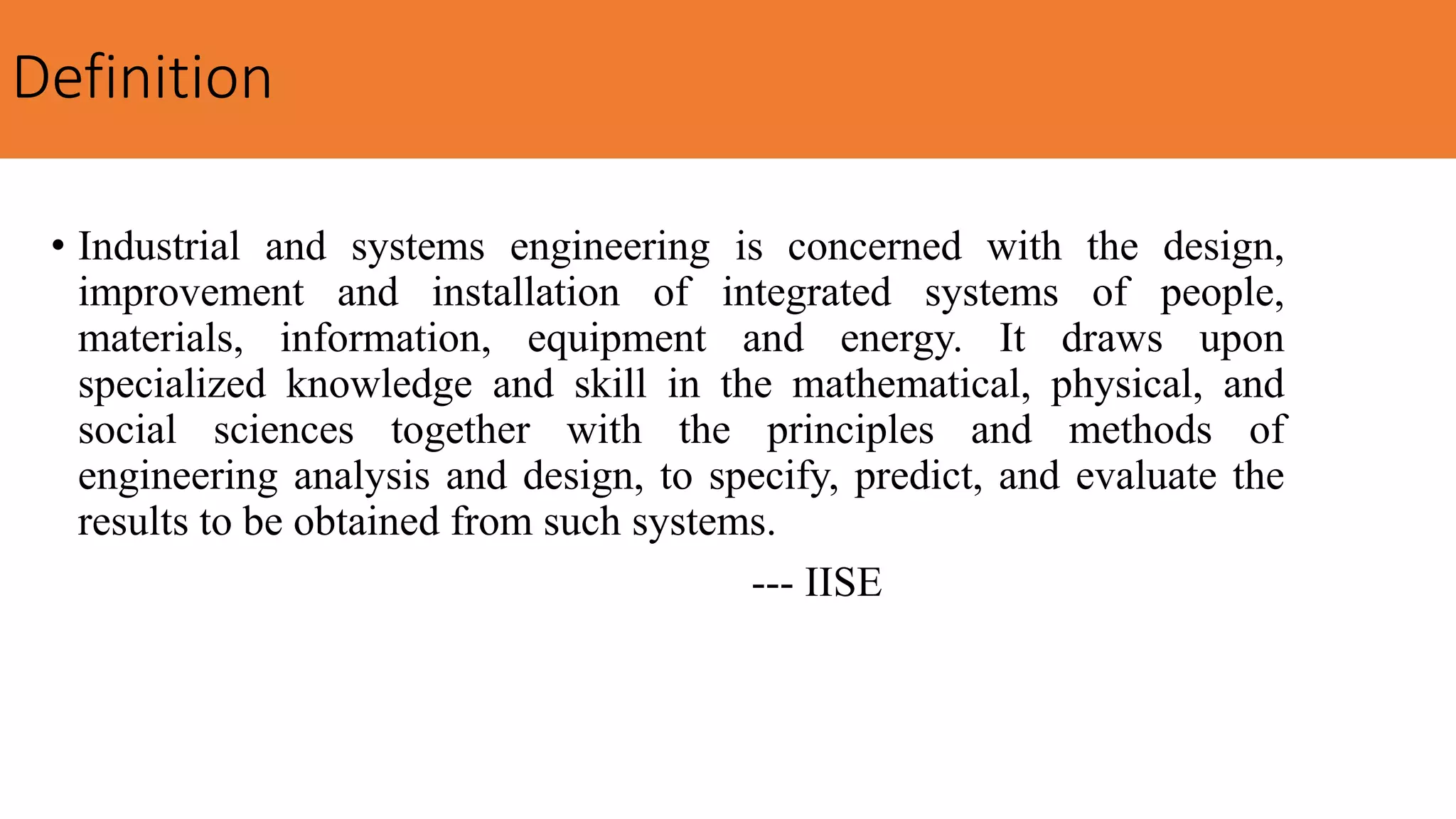 Introduction of Industrial Engineering | PPTX