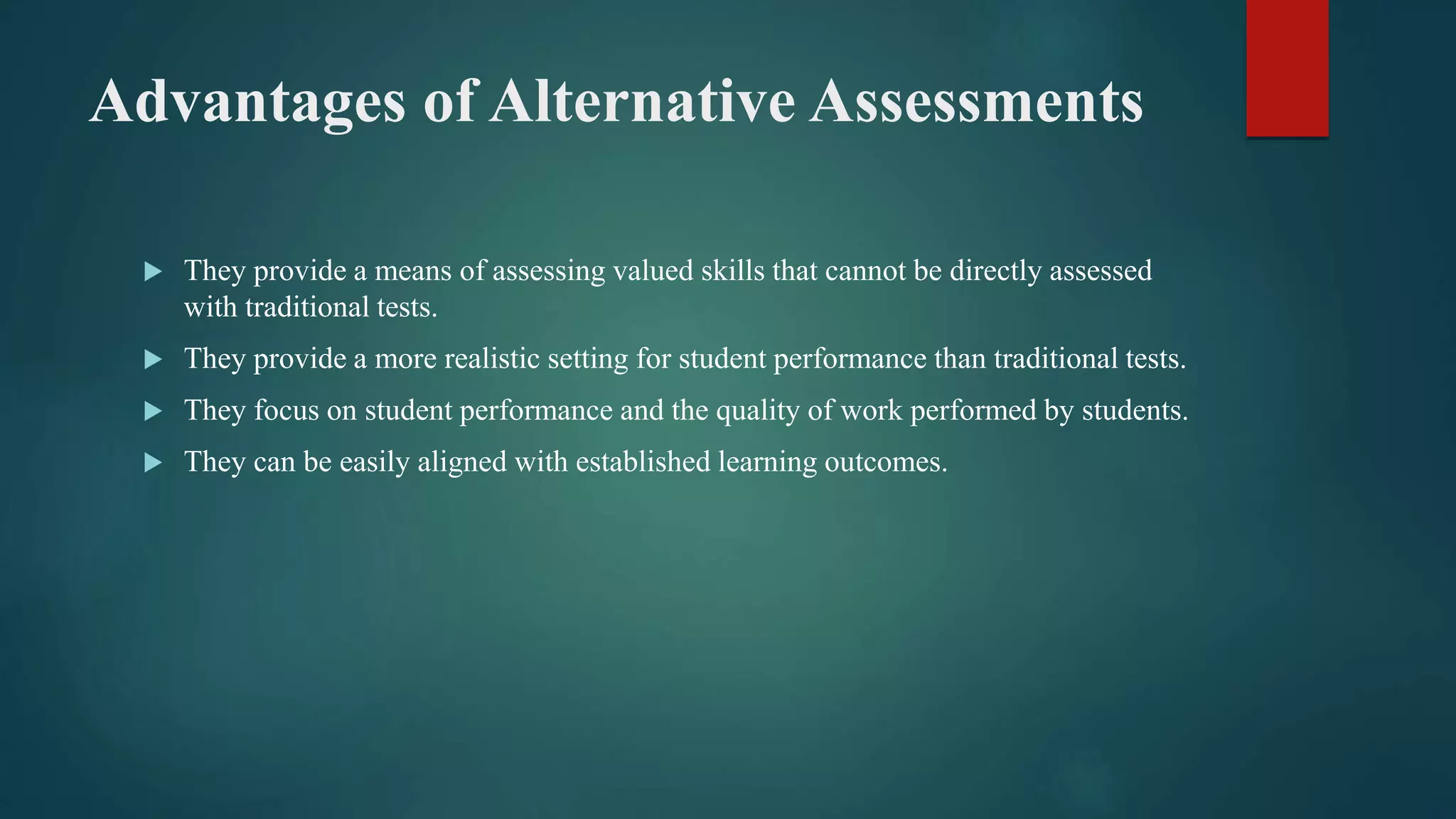 Altrenative Assessment | PPT