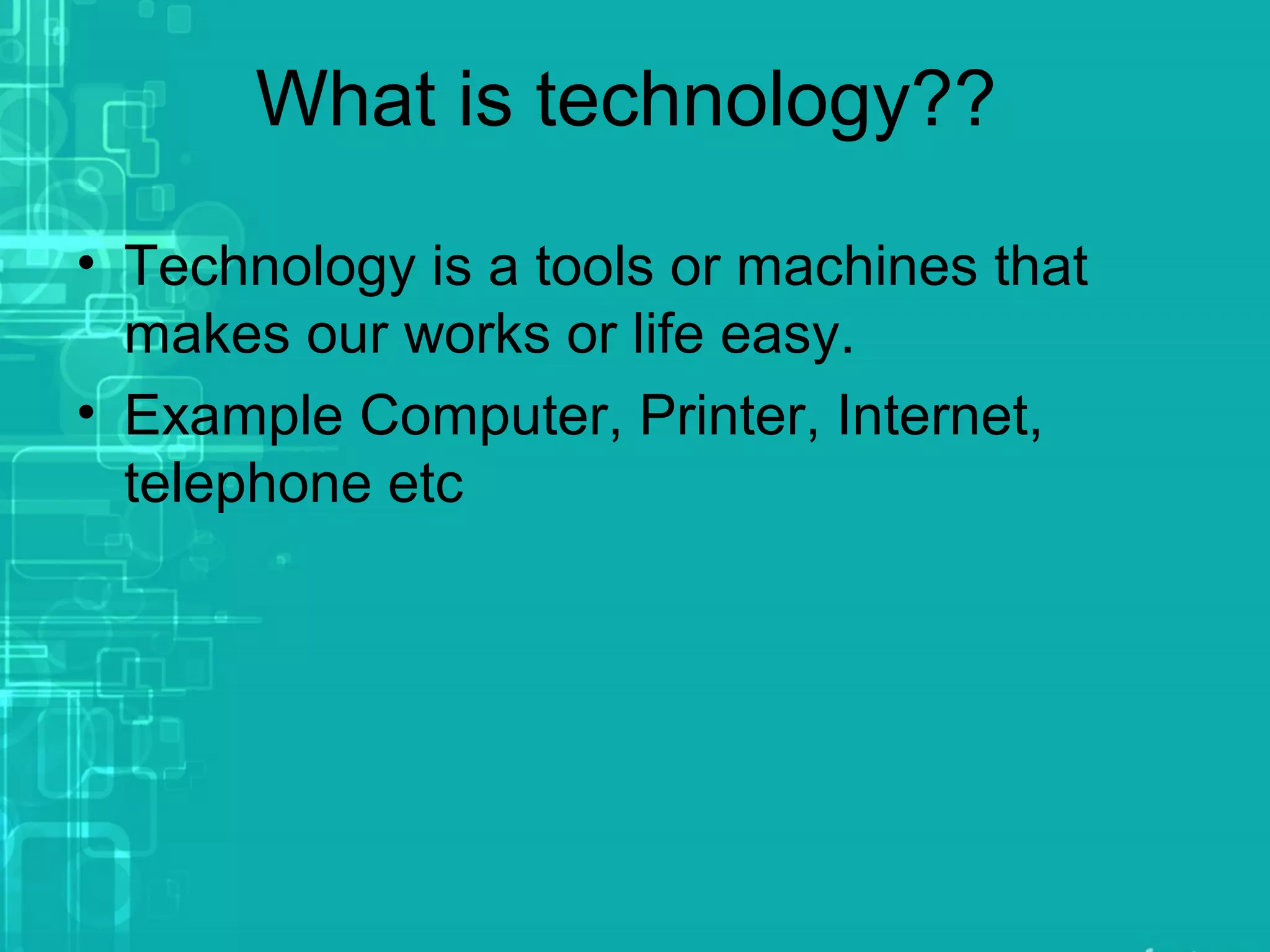 Use of Technology in business | PPT