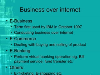 Use of Technology in business | PPT