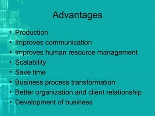 Use of Technology in business | PPT