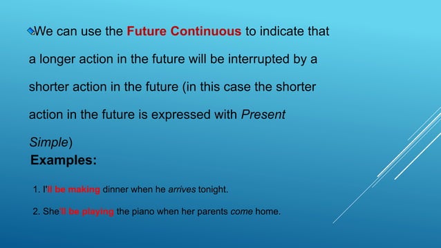 FUTURE CONTINUOUS | PPT