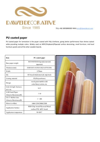 Dawei Decorative Material LTD Product catalog | DOCX | Woodworking ...