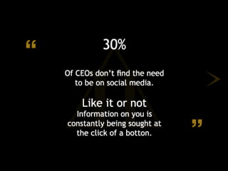 CEO Personal Branding | PPT