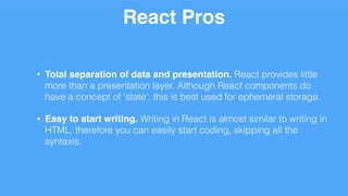 Angular 2 vs React. What to chose in 2017? | PPT