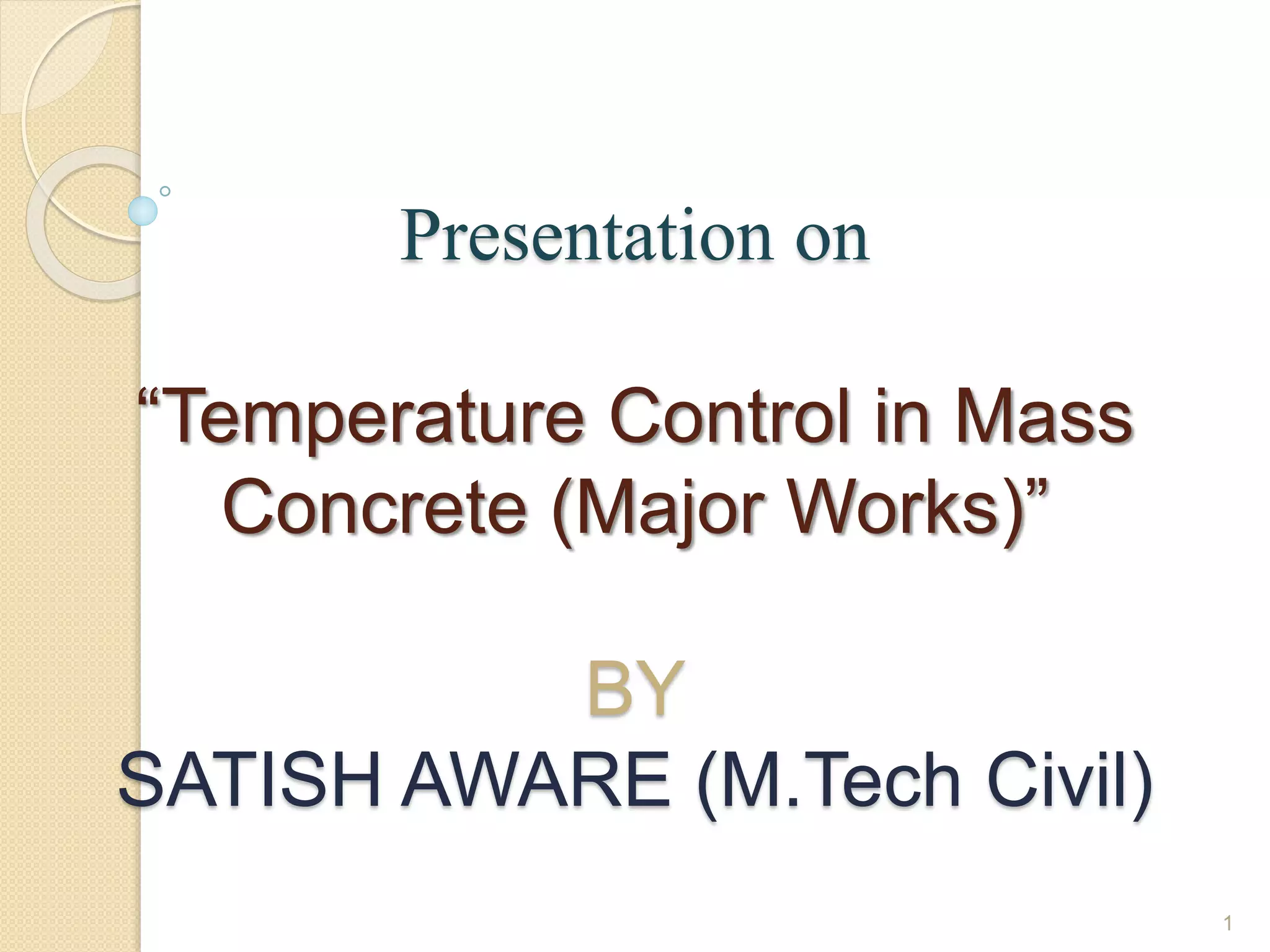 MASS CONCRETE | PPTX