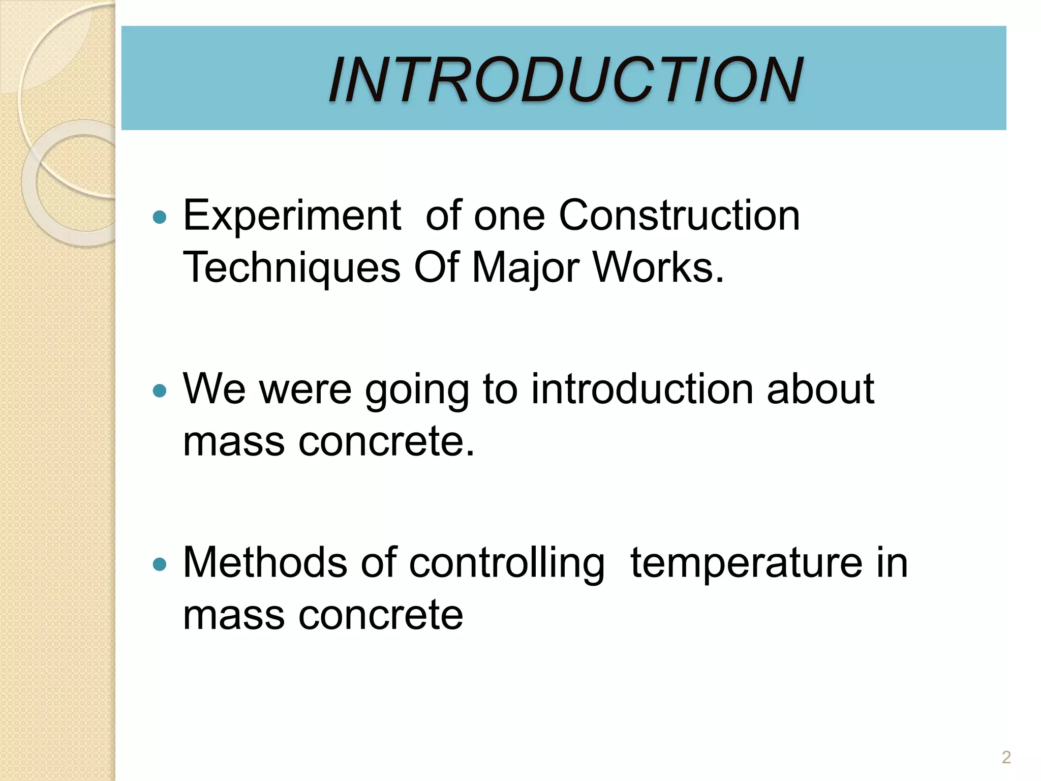 MASS CONCRETE | PPTX