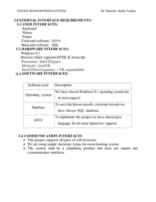 online room booking system | DOCX